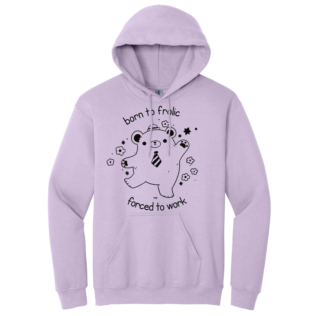 Born to Frolic Forced to Work Hoodie – The Funnel Cake Tree