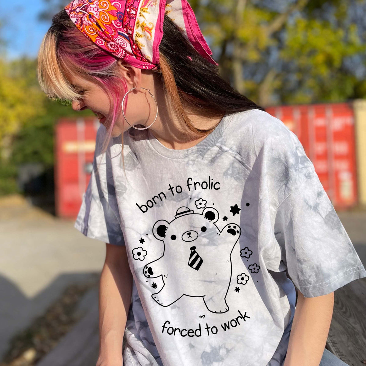 Born To Frolic Forced To Work Graphic T-Shirt – The Funnel Cake Tree