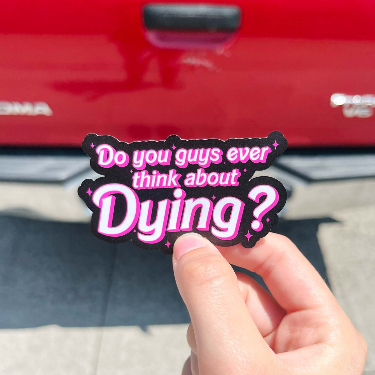 Do You Guys Ever Think Vinyl Sticker – The Funnel Cake Tree