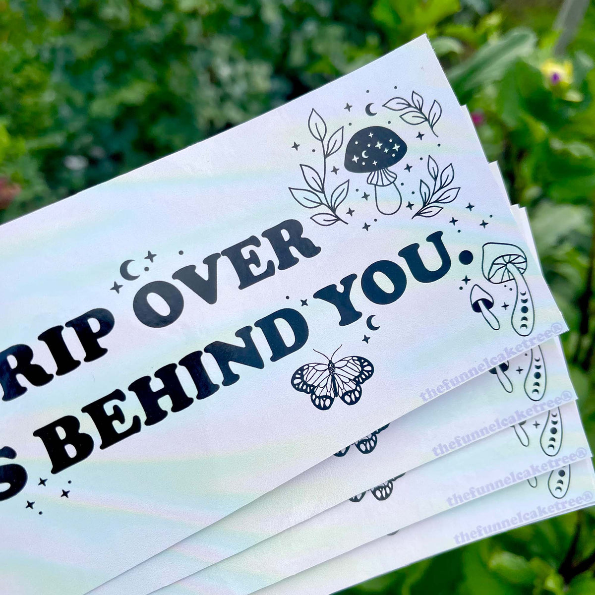 Don't Trip Bumper Sticker 🍄🍄 – The Funnel Cake Tree