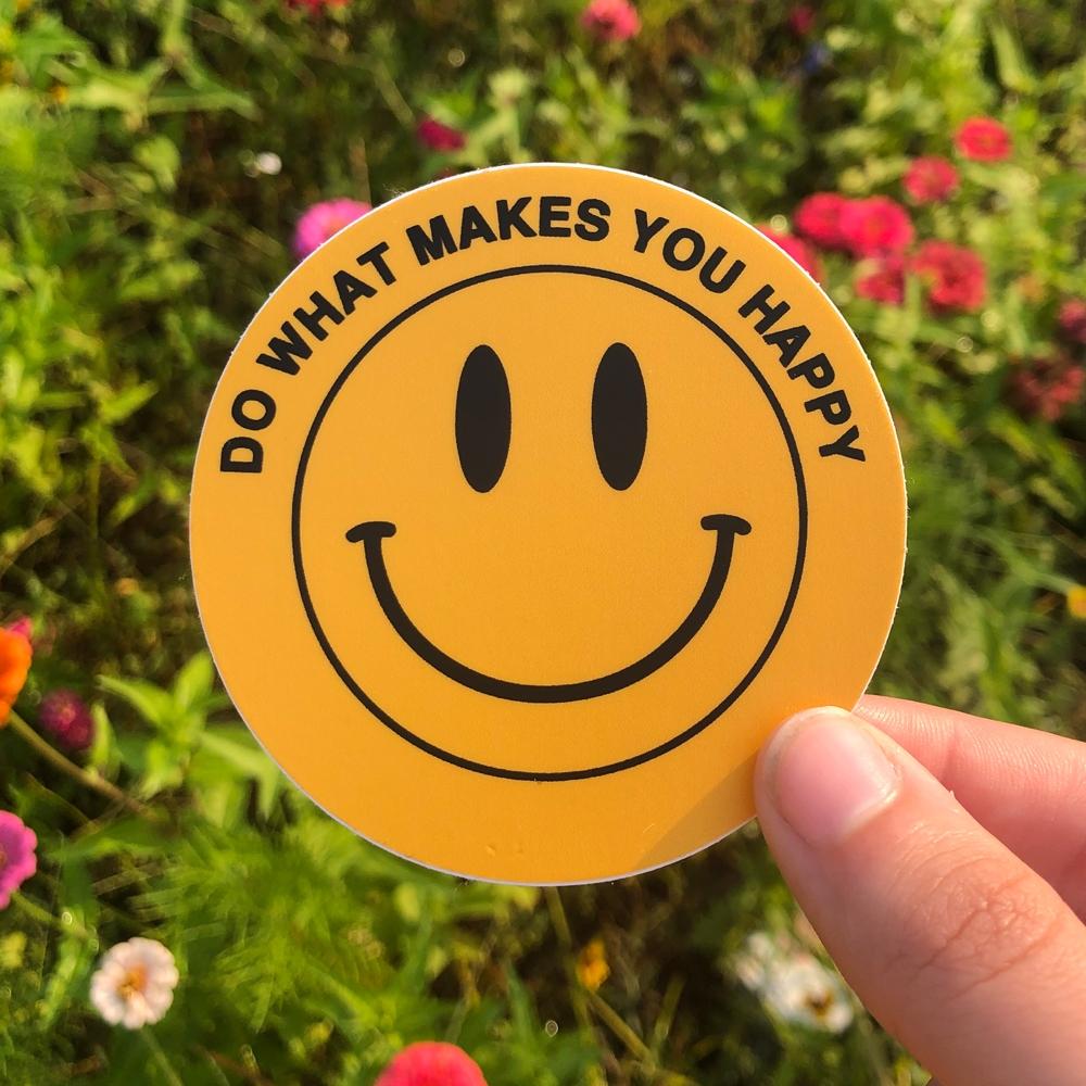 Do What Makes You Happy Vinyl Sticker – The Funnel Cake Tree