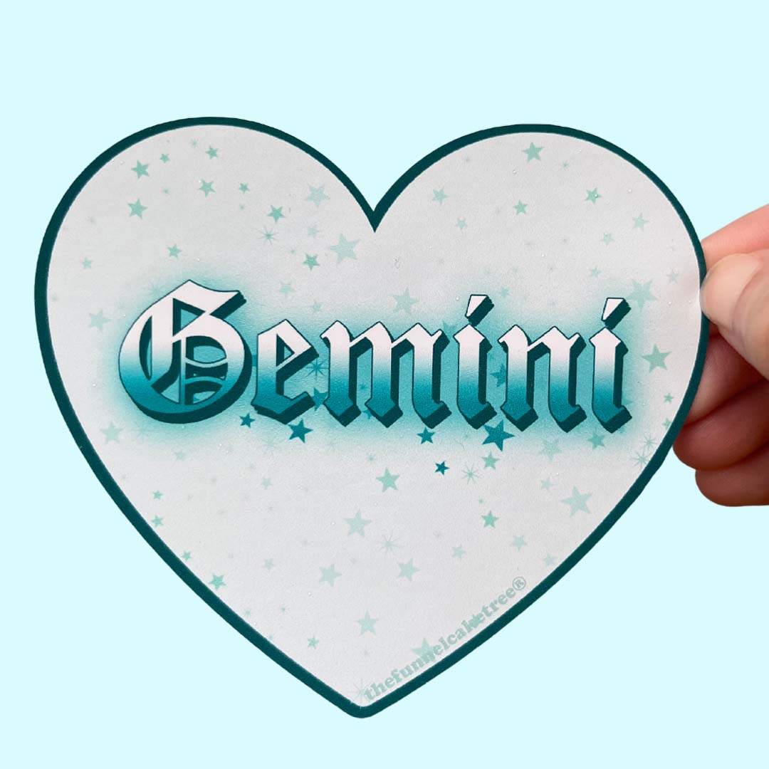 Zodiac Heart Oversized Sticker 😍 – The Funnel Cake Tree