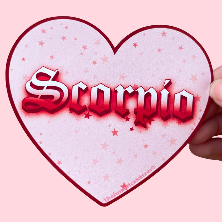 Zodiac Heart Oversized Sticker 😍 – The Funnel Cake Tree